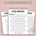 Color Swatch Chart Set, Printable Color Swatch Template, Blank Color ...