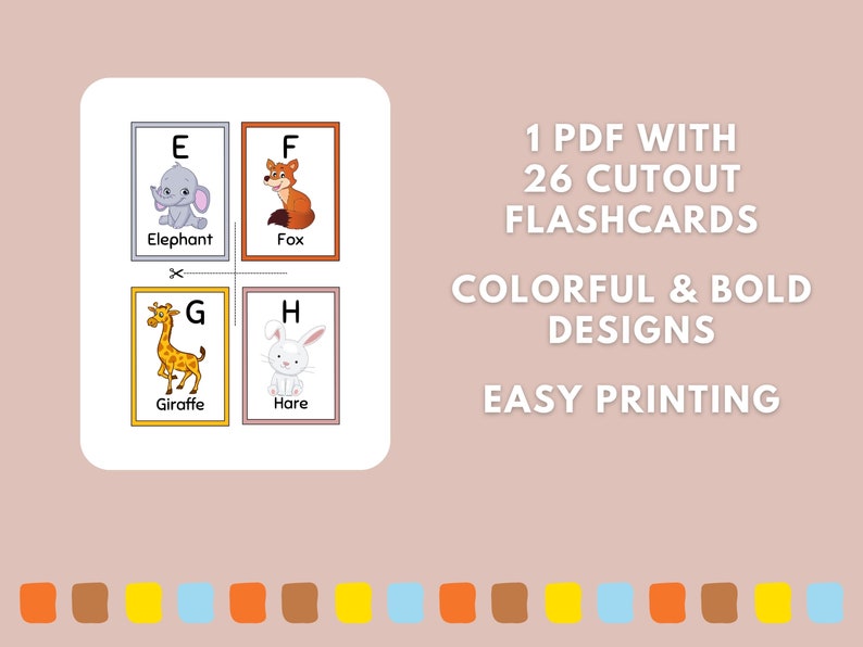 ABC Printable Flashcards Alphabet Flashcards Homeschool - Etsy