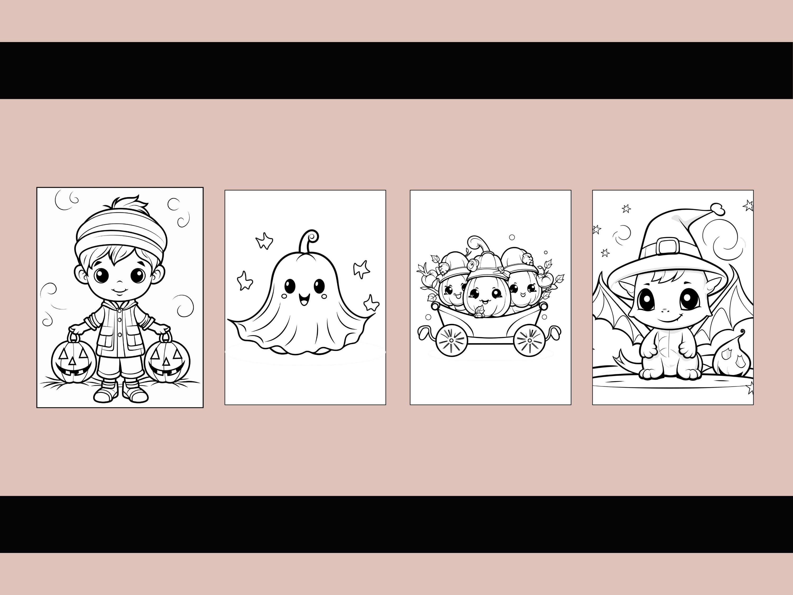 Halloween Coloring Pages for Kids Vol 2, Halloween Coloring Pages ...