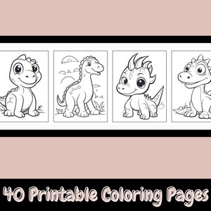 Dino Coloring Pages for Kids, Coloring Book, Printable Coloring Pages ...