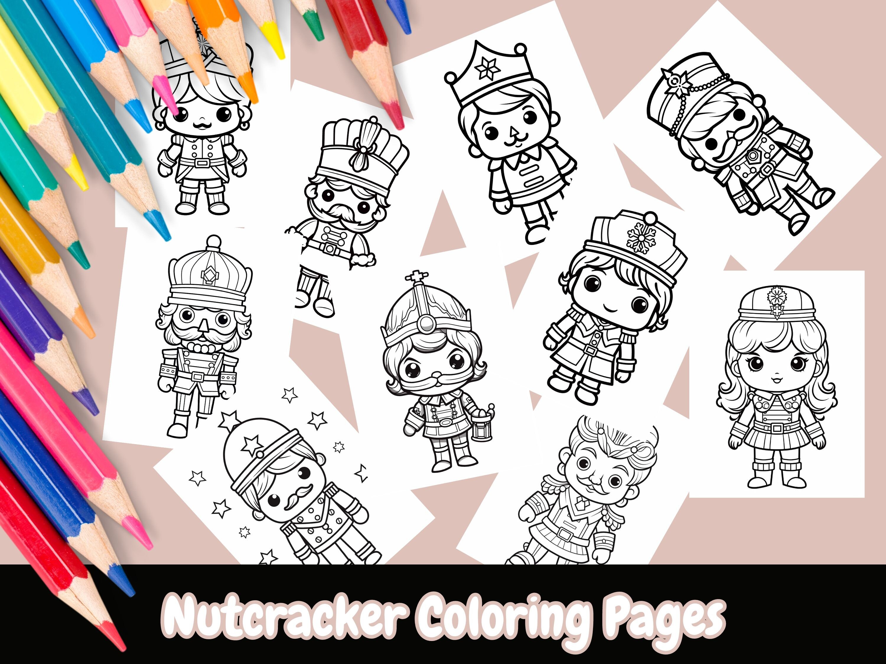 Christmas Nutcracker Coloring Pages, Coloring Books, Christmas ...