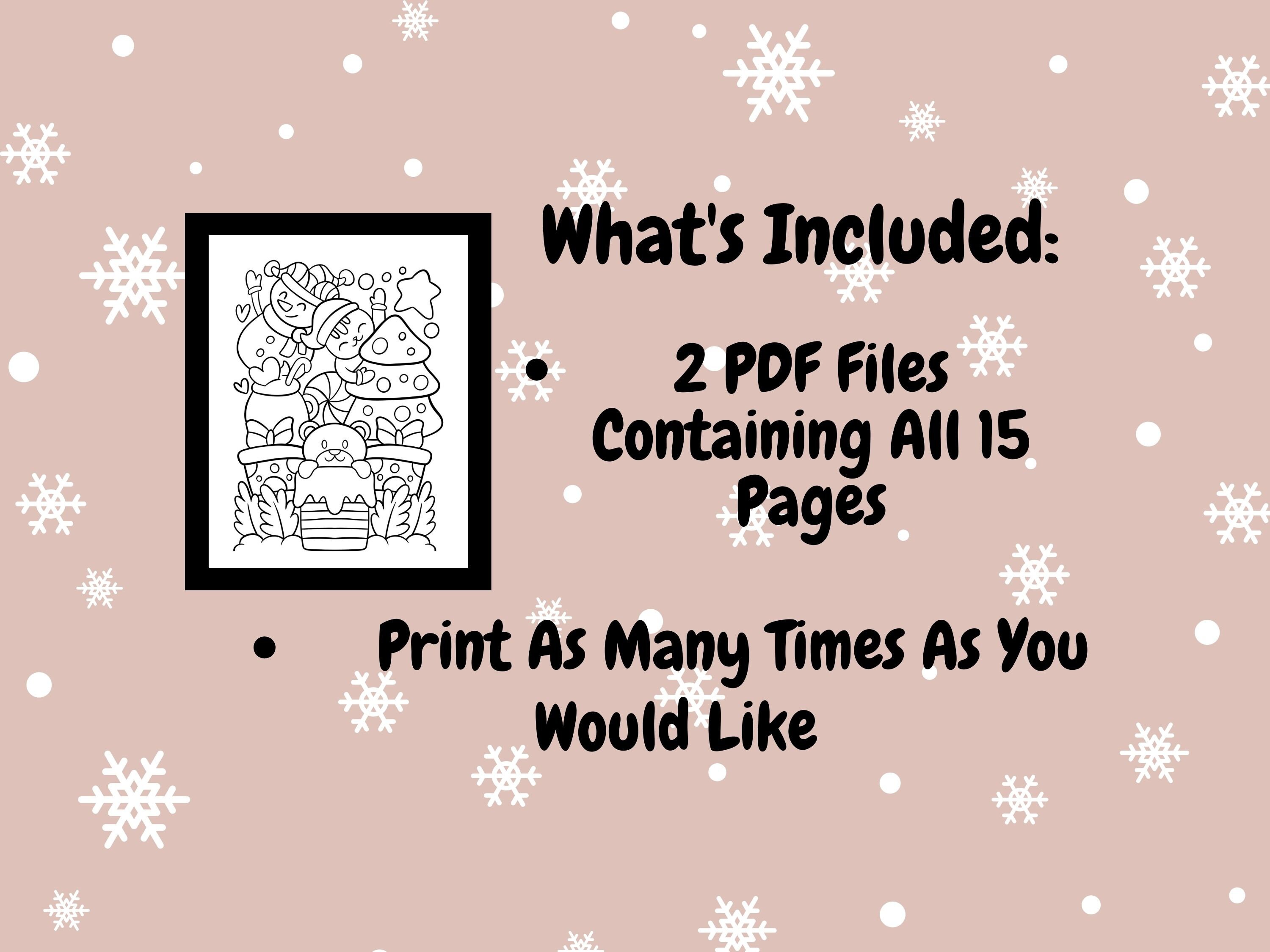 Doodle Coloring Pages Christmas Edition, Christmas Coloring Pages ...