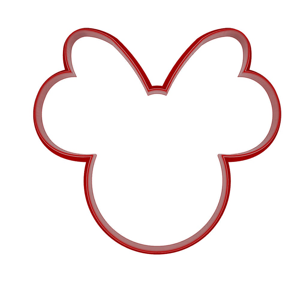 Minnie Mouse Cookie Cutter STL File - Digital Download - Etsy