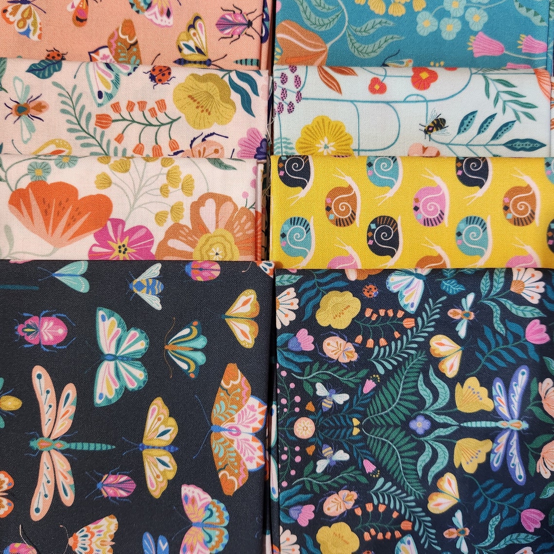 Flutter by - Bethan Janine Fat Quarter Bundle - Etsy