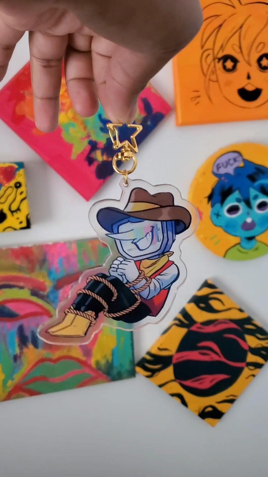 Deltarune | Cowboy Tenna Keychain - Etsy