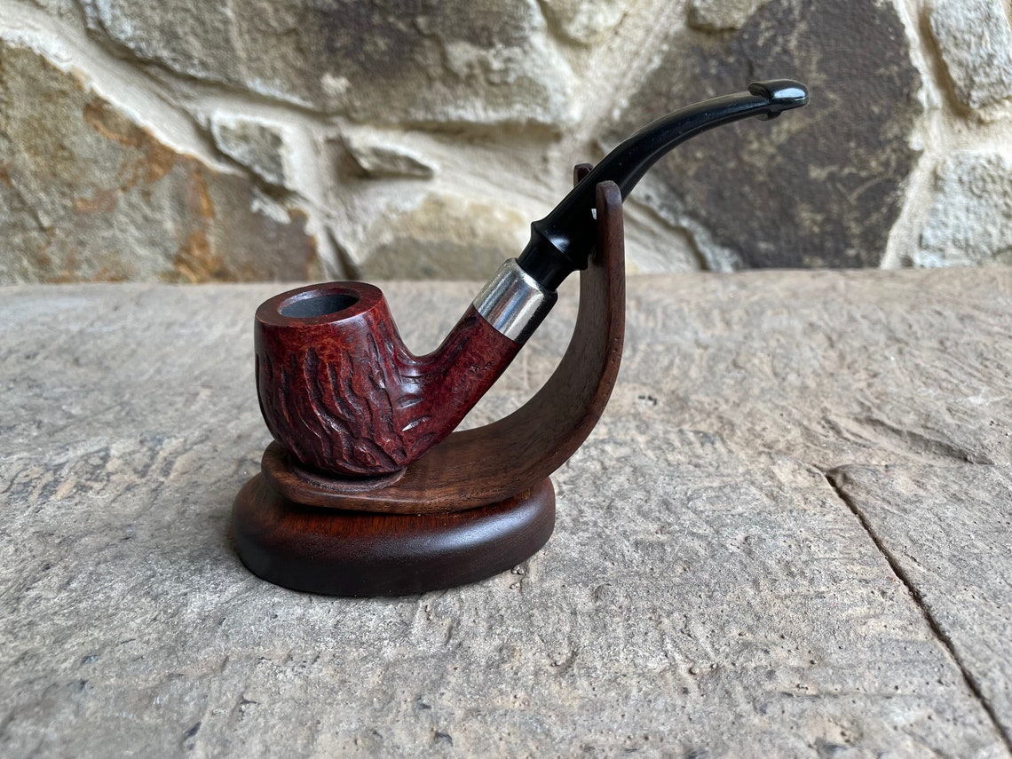 Wooden Pipe Stand/ Pipe Display/ Handmade Walnut & Ipe Wood - Etsy