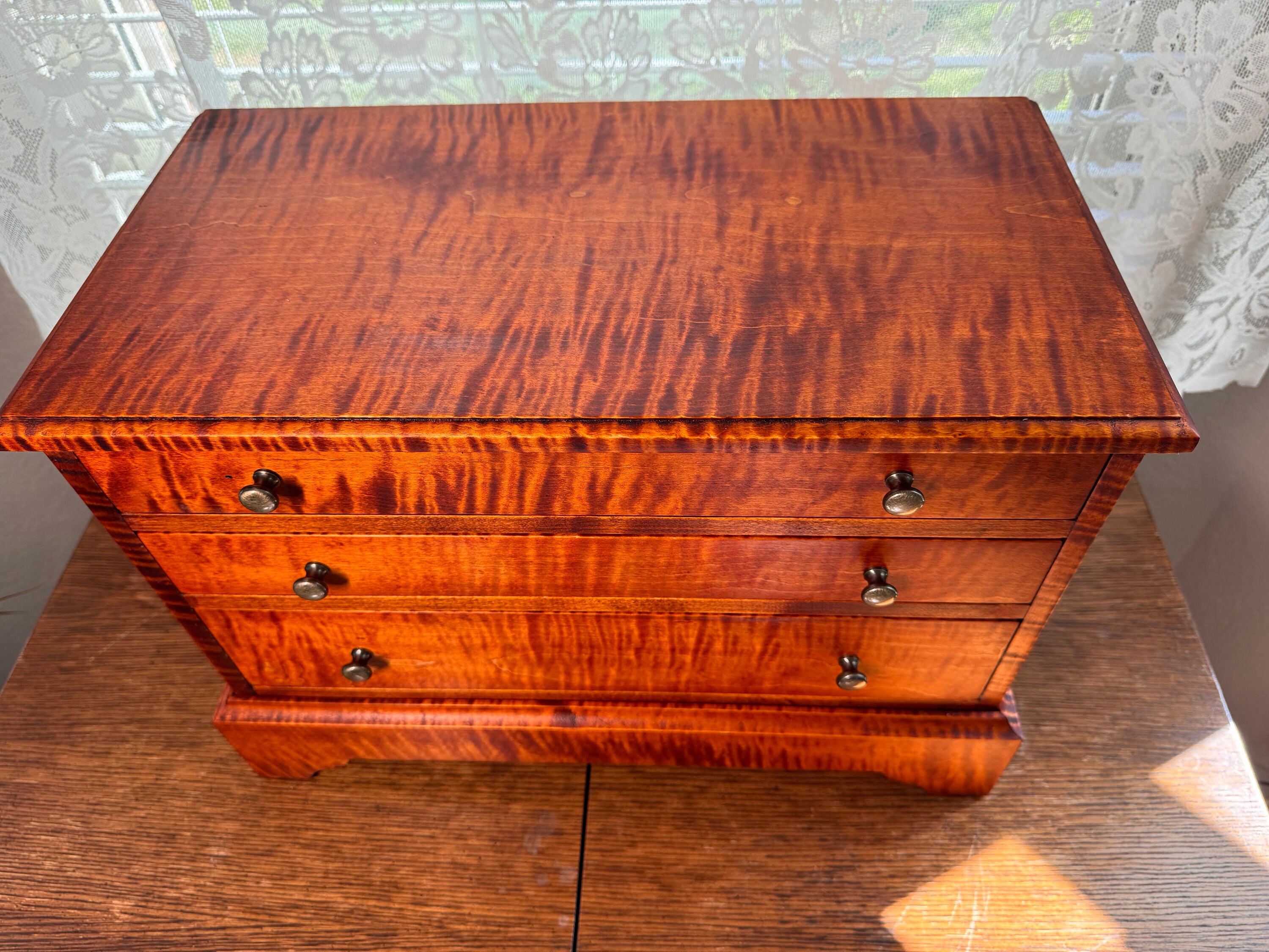 Small Chest With Hidden Drawer, Secret Compartment Wooden Jewelry Box ...