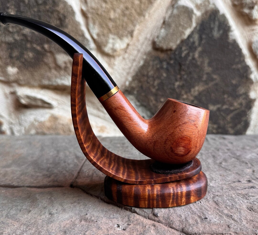Wooden Pipe Stand/ Pipe Display/ Handmade Tiger Maple - Etsy