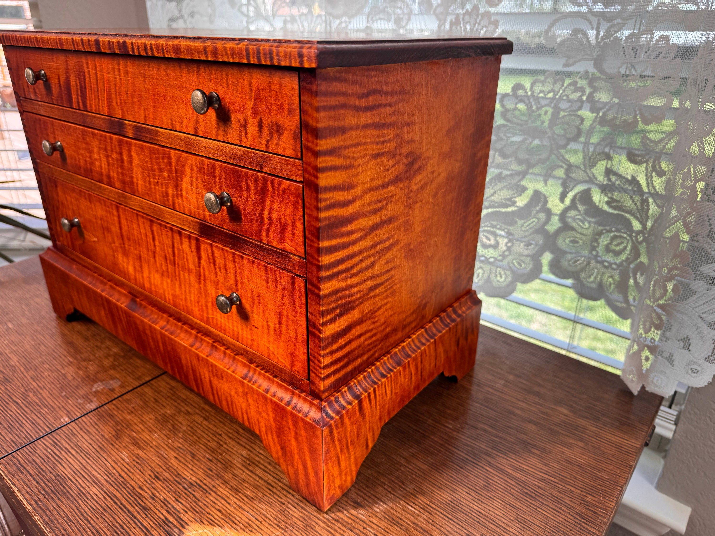 Small Chest With Hidden Drawer, Secret Compartment Wooden Jewelry Box ...