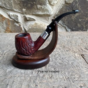 Wooden Pipe Stand/ Pipe Display/ Handmade Walnut & Ipe Wood - Etsy