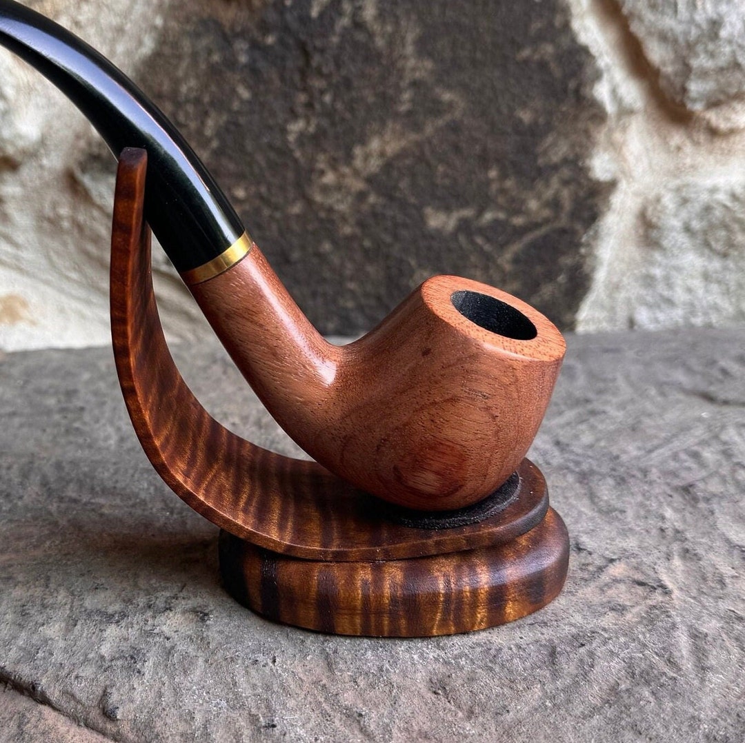 Wooden Pipe Stand/ Pipe Display/ Handmade Tiger Maple - Etsy
