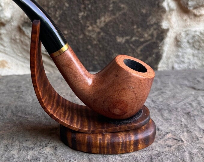 Wooden Pipe Stand/ Pipe Display/ Handmade Tiger Maple - Etsy