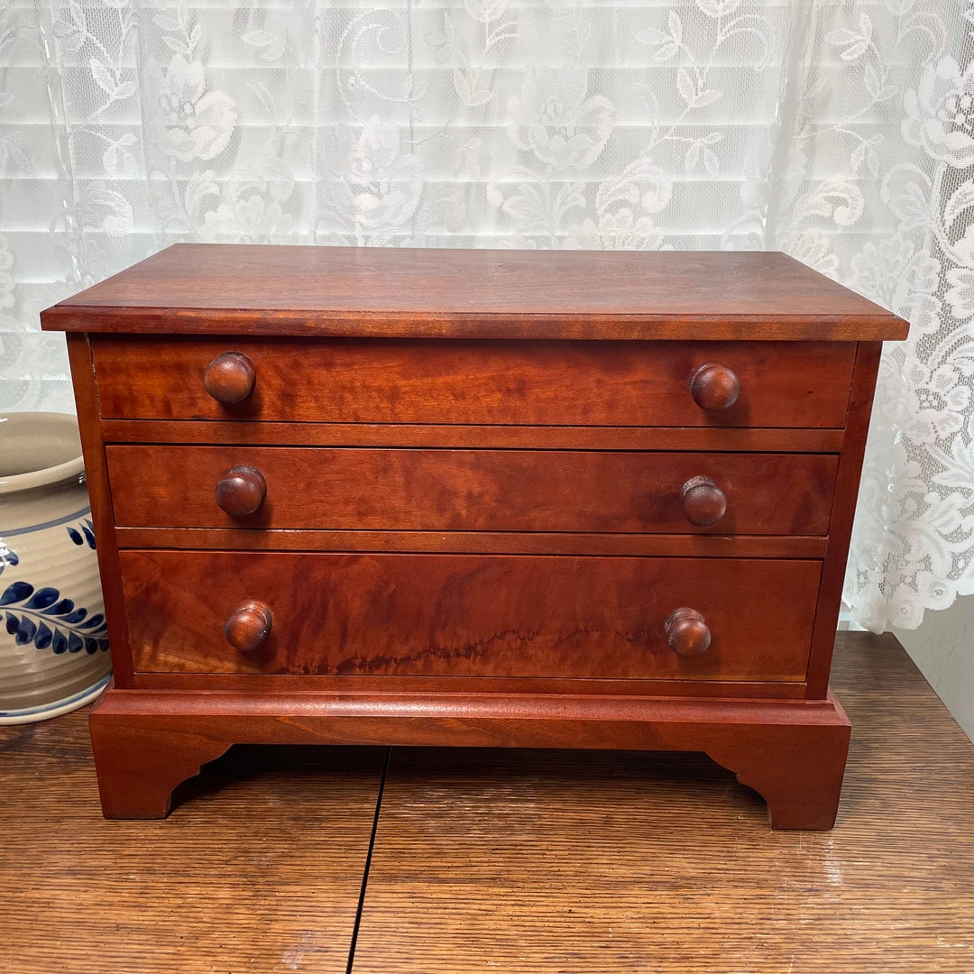 Small Chest With Hidden Drawer, Secret Compartment Wooden Jewelry Box ...