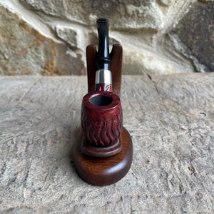 Wooden Pipe Stand/ Pipe Display/ Handmade Walnut & Ipe Wood - Etsy