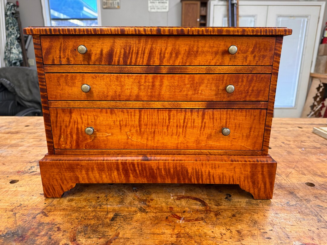 Small Chest With Hidden Drawer, Secret Compartment Wooden Jewelry Box ...