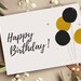 Happy Birthday Wish Card, PRINTABLE and EDITABLE Gift Idea, Modern and ...