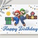 Super Mario Wish Card, Birthday Wish Card, Mario and Luigi Greeting ...
