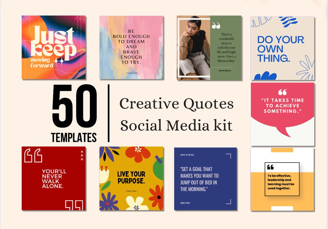 50 Creative Quote Template Instagram | Minimalist Quotes | Motivational ...