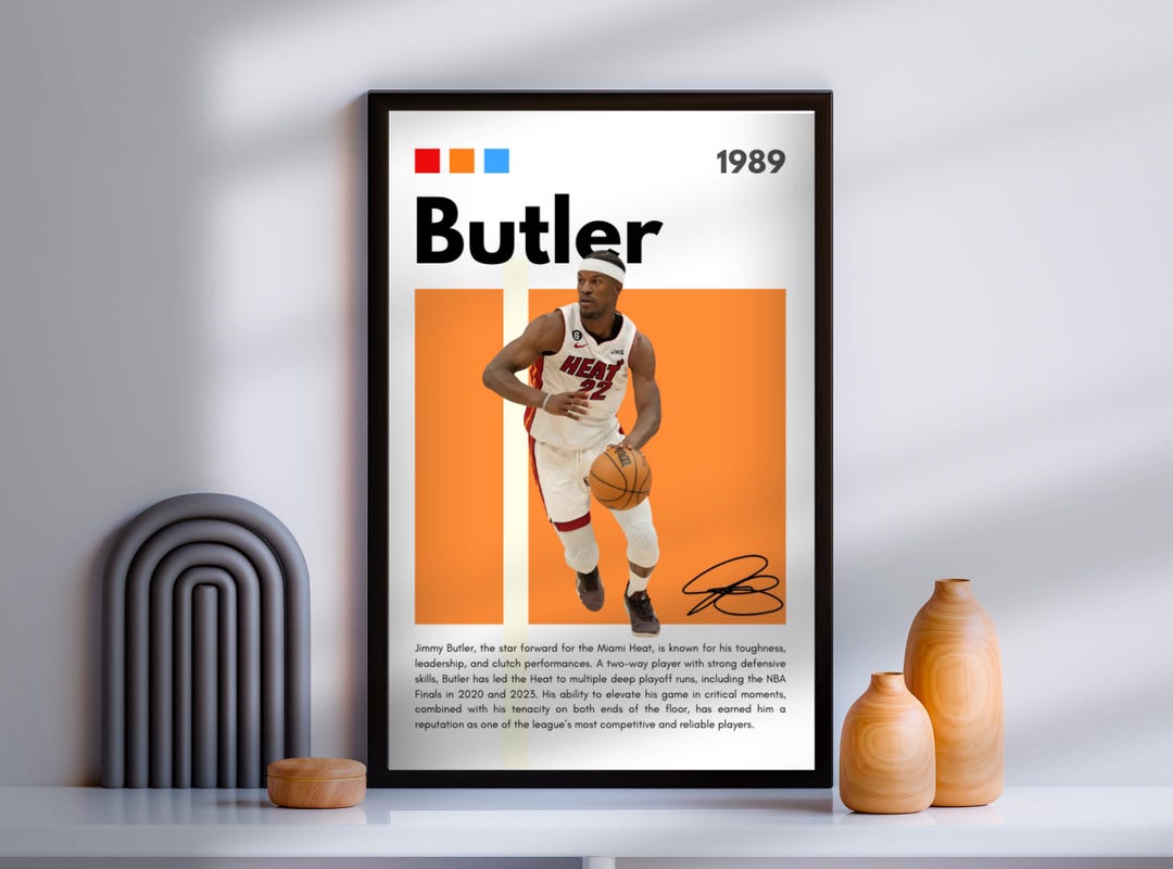 Jimmy Butler Poster Basketball Basketball Players Poster Gift Poster ...