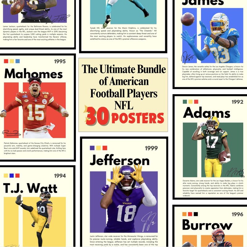 Nfl Poster - Etsy
