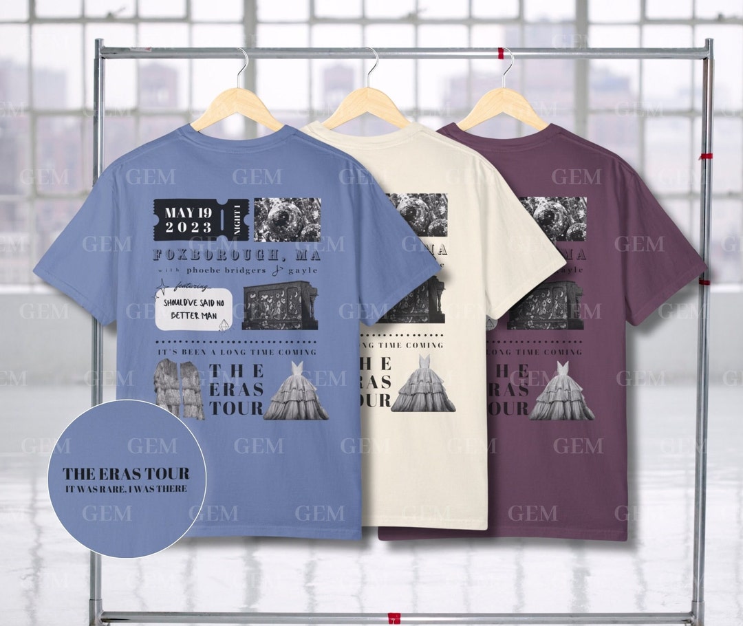 Personalized Eras Tour T-shirt With Surprise Songs | Surprise Songs ...