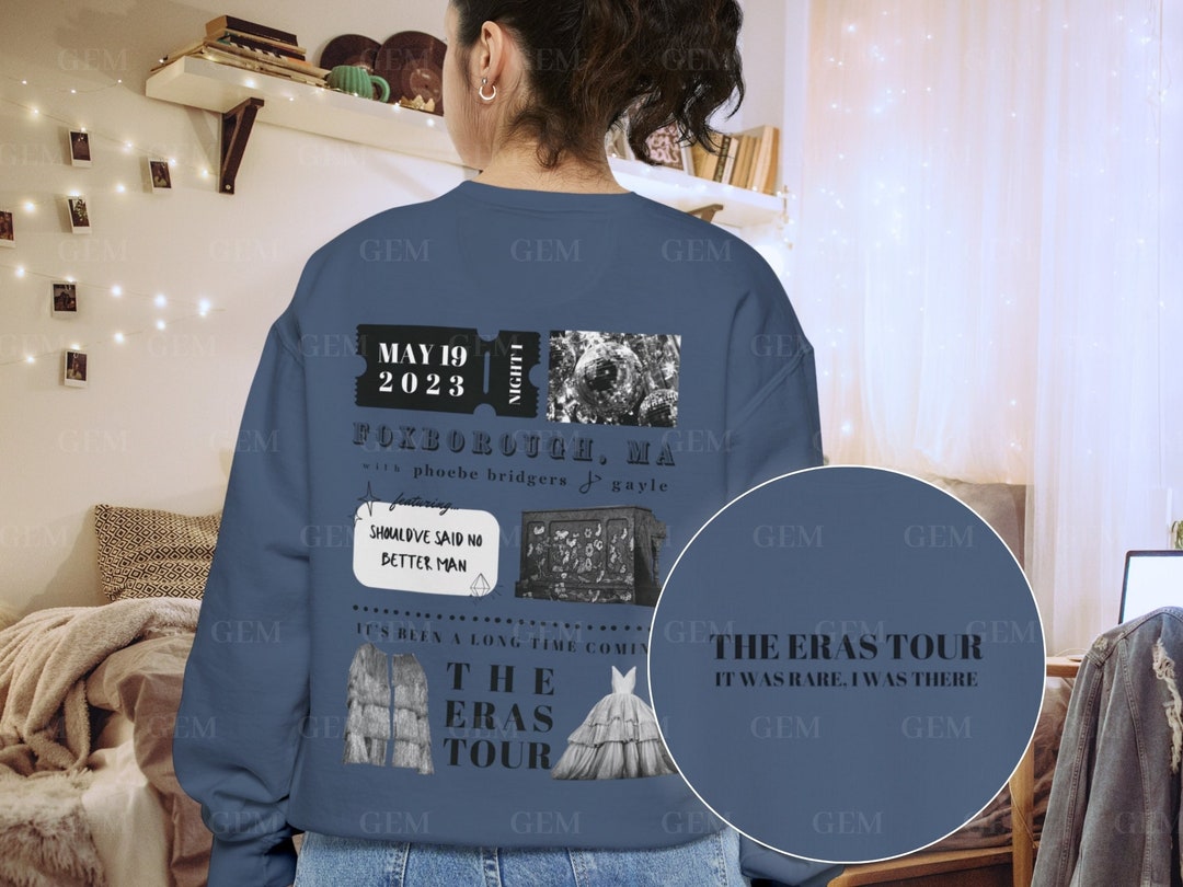 Personalized Eras Tour Sweatshirt With Surprise Songs | Surprise Song ...