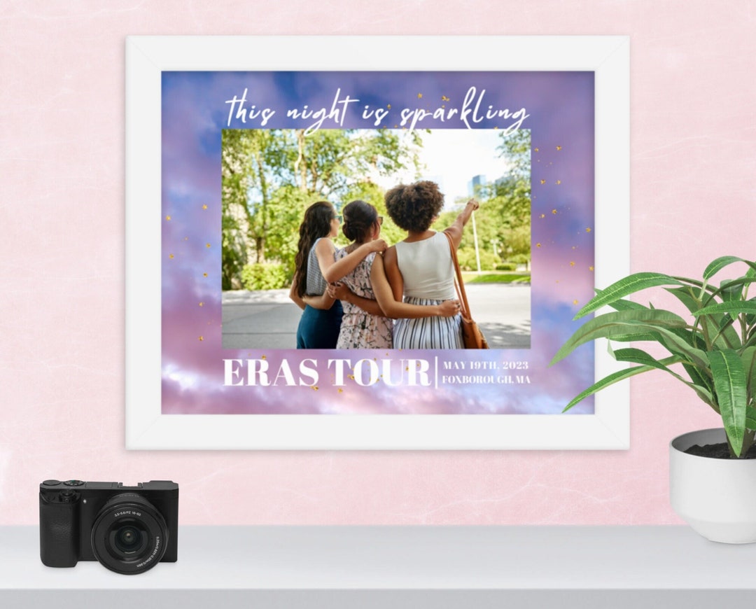 Personalized Eras Tour Concert Memory Photo Framed Poster | Custom ...