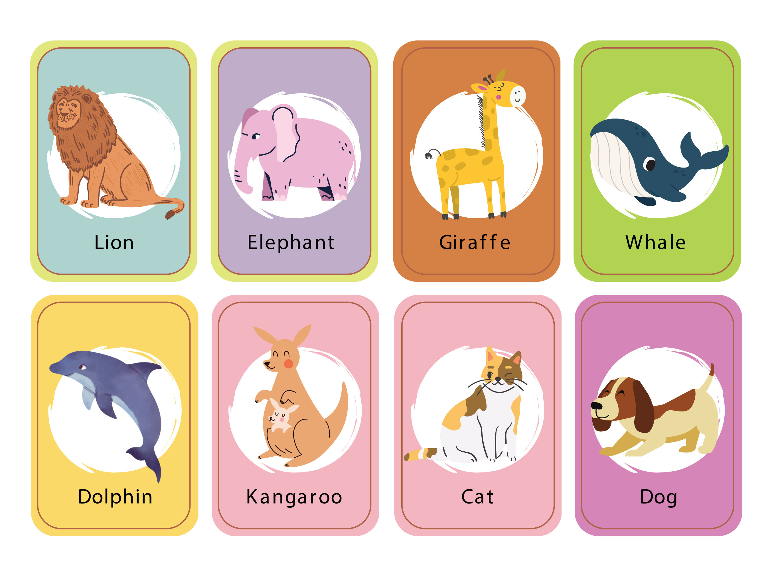 Flashcards for Kids | Animals Flashcards for Kids |two in One |fruits ...