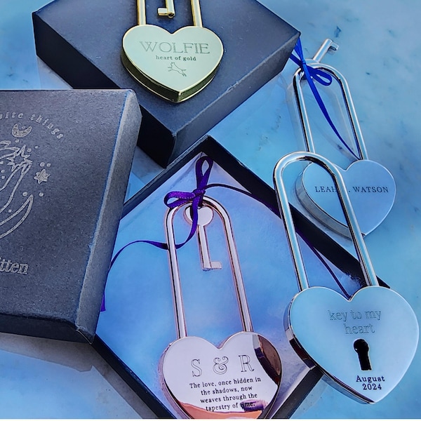 Heart Shaped Lock - Etsy