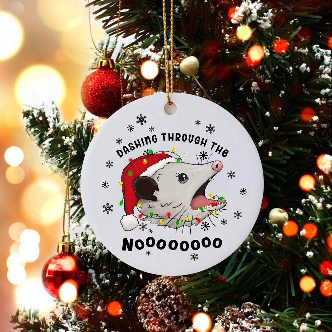 Possum Christmas Ornament, Funny Christmas Opossum, Gift for Possum ...