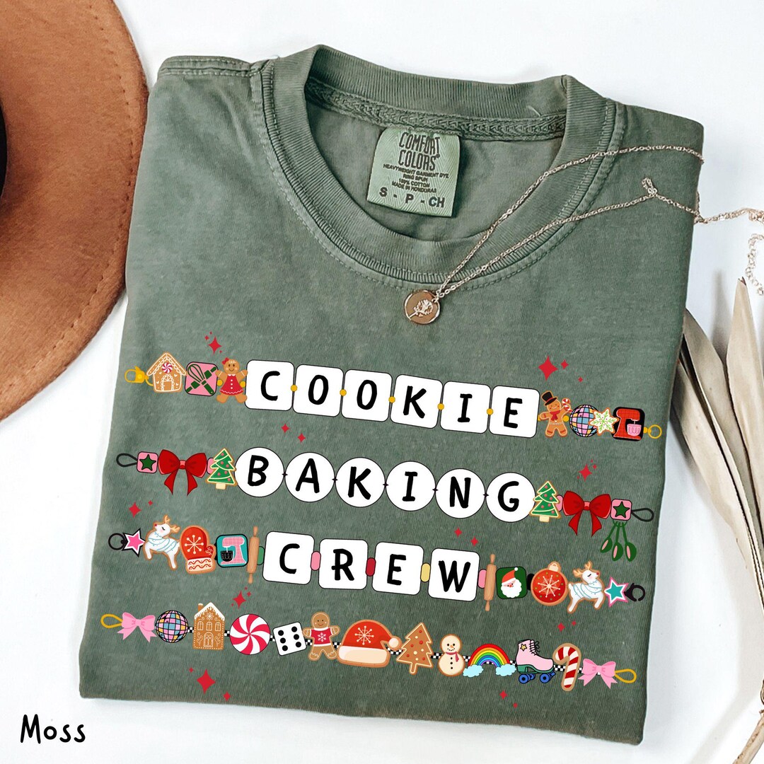 Christmas Cookie Baking Crew Shirt, Friendship Bracelet Coquette Bow ...