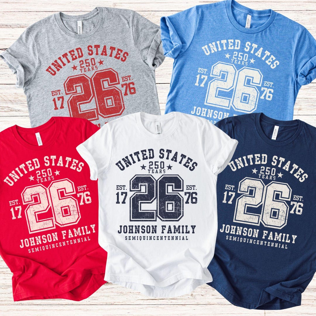 Custom Family USA 250th Anniversary 76 Shirts, Matching 4th of July ...
