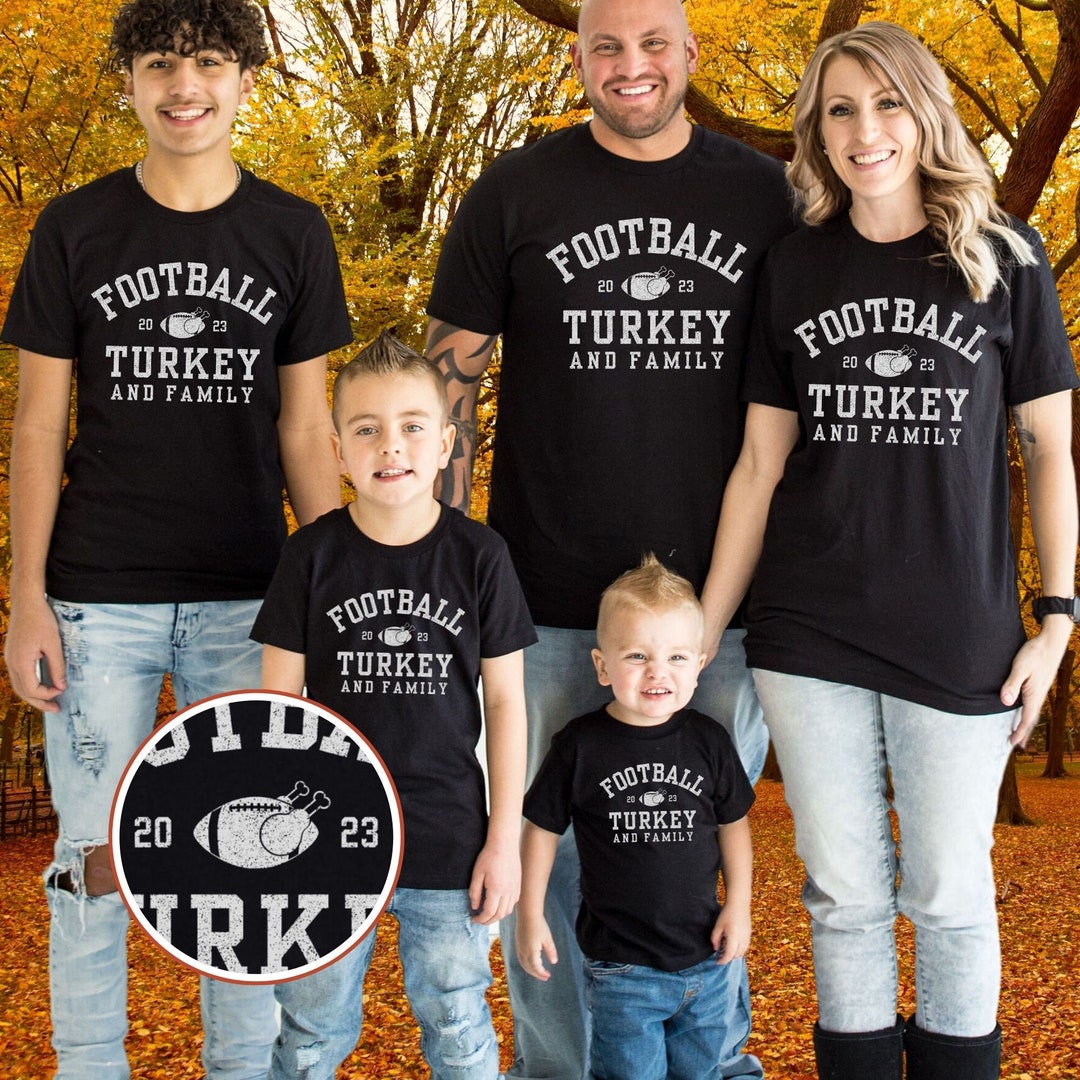 Matching Family Thanksgiving Group Shirts, Retro Fall Football Shirt ...