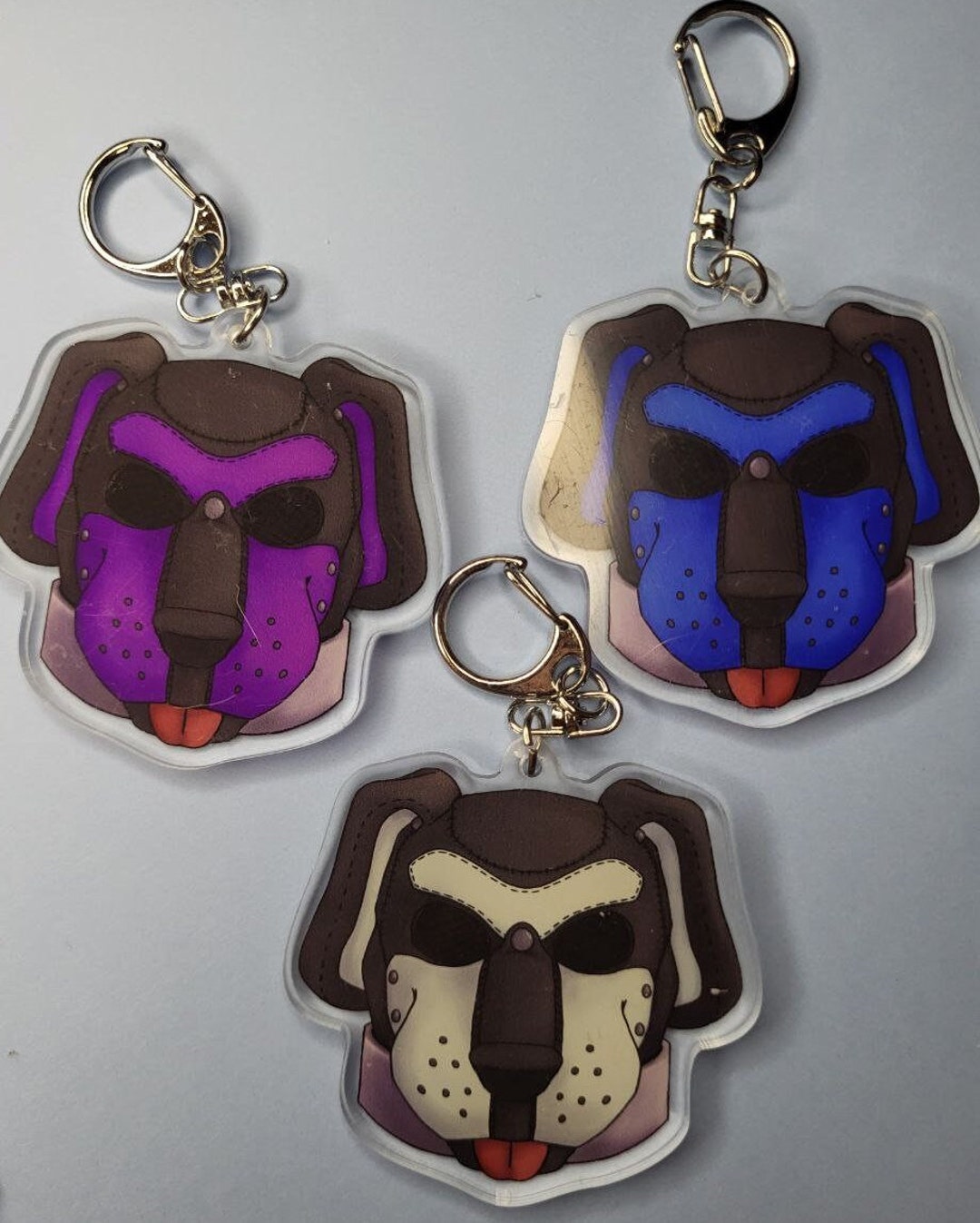 Floppy Ear Pup Hood Keychain - Etsy