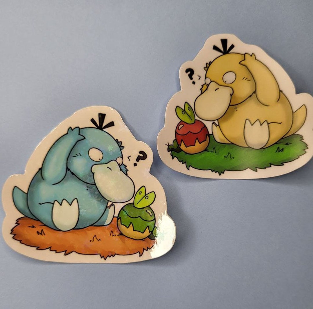 Psyduck & Applin Duo Sticker Bundle - Etsy