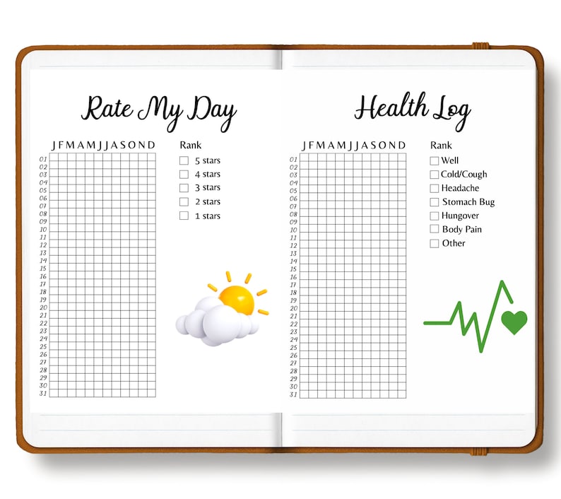 Progress/ Bullet Journal digital Download - Etsy