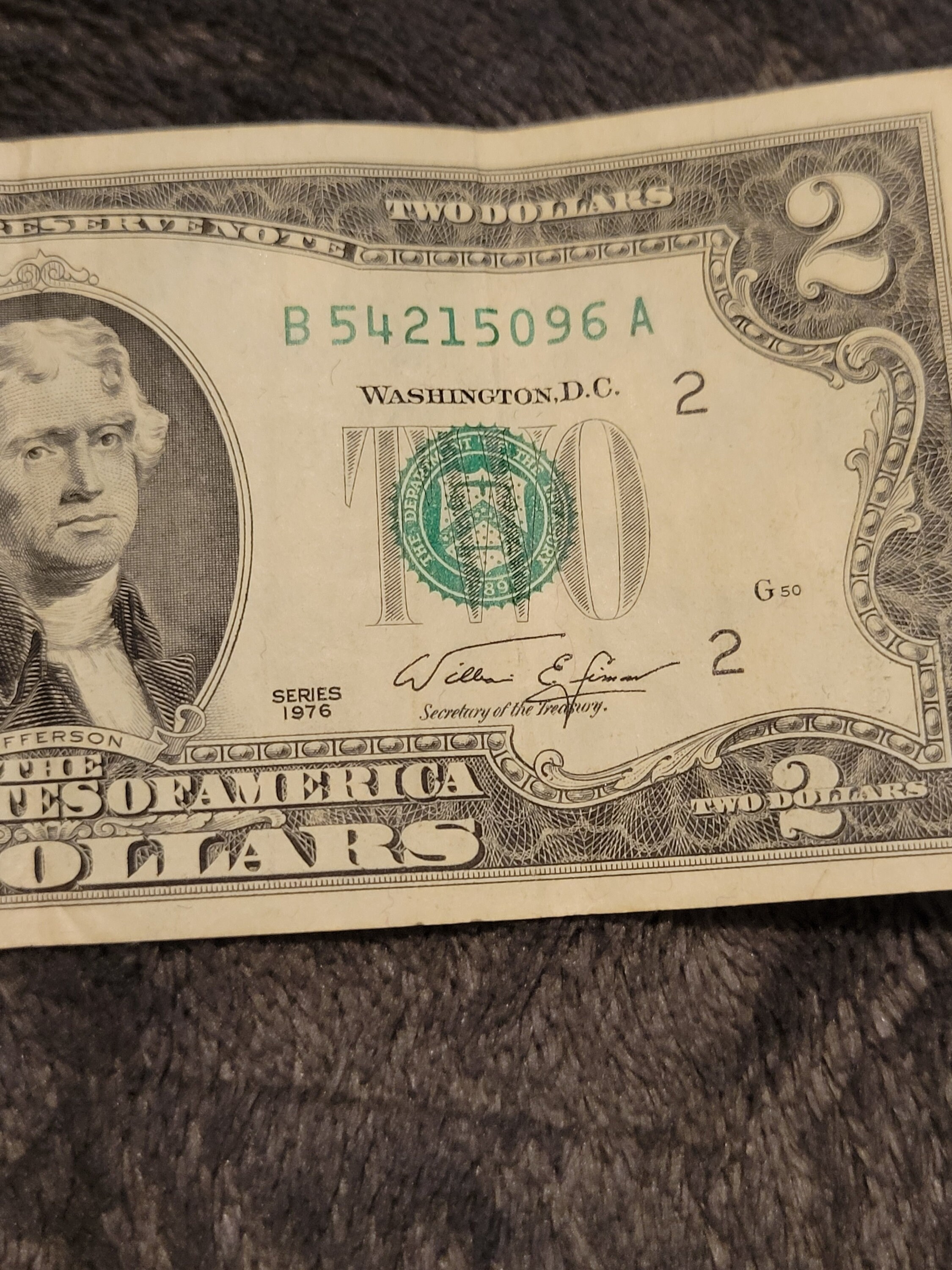 1976 2 Dollar Federal Reserve Bank Note - Etsy