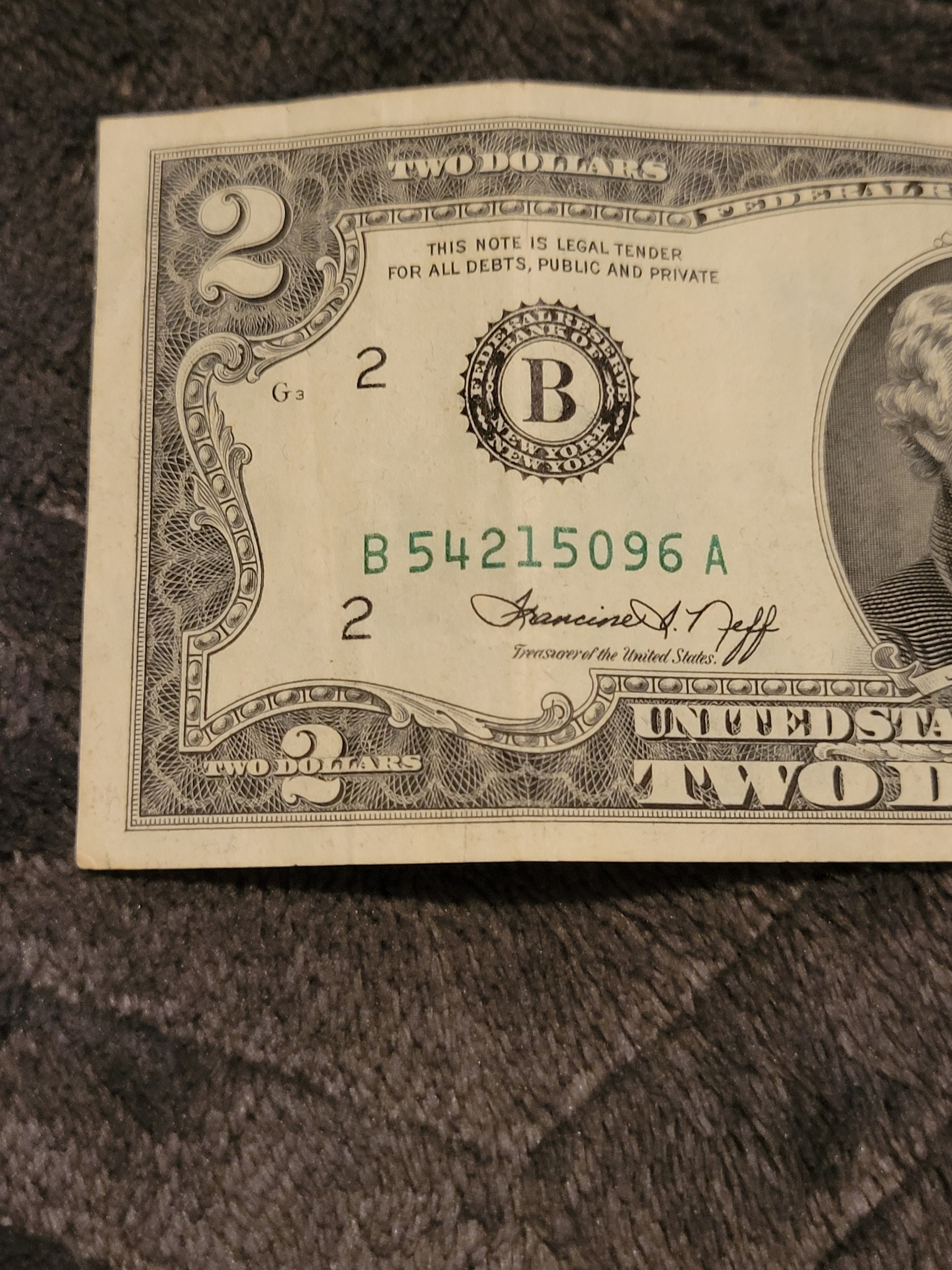 1976 2 Dollar Federal Reserve Bank Note - Etsy