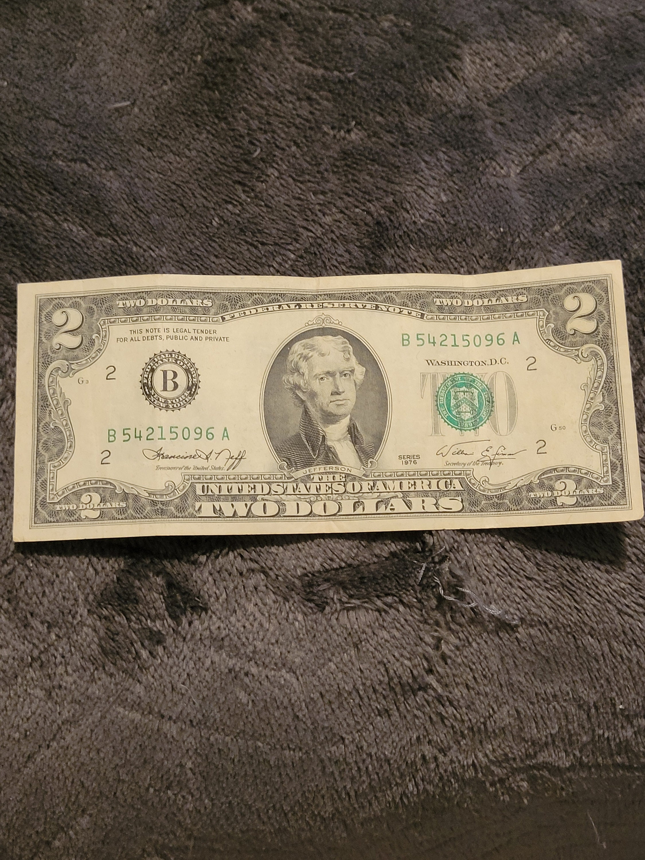 1976 2 Dollar Federal Reserve Bank Note - Etsy