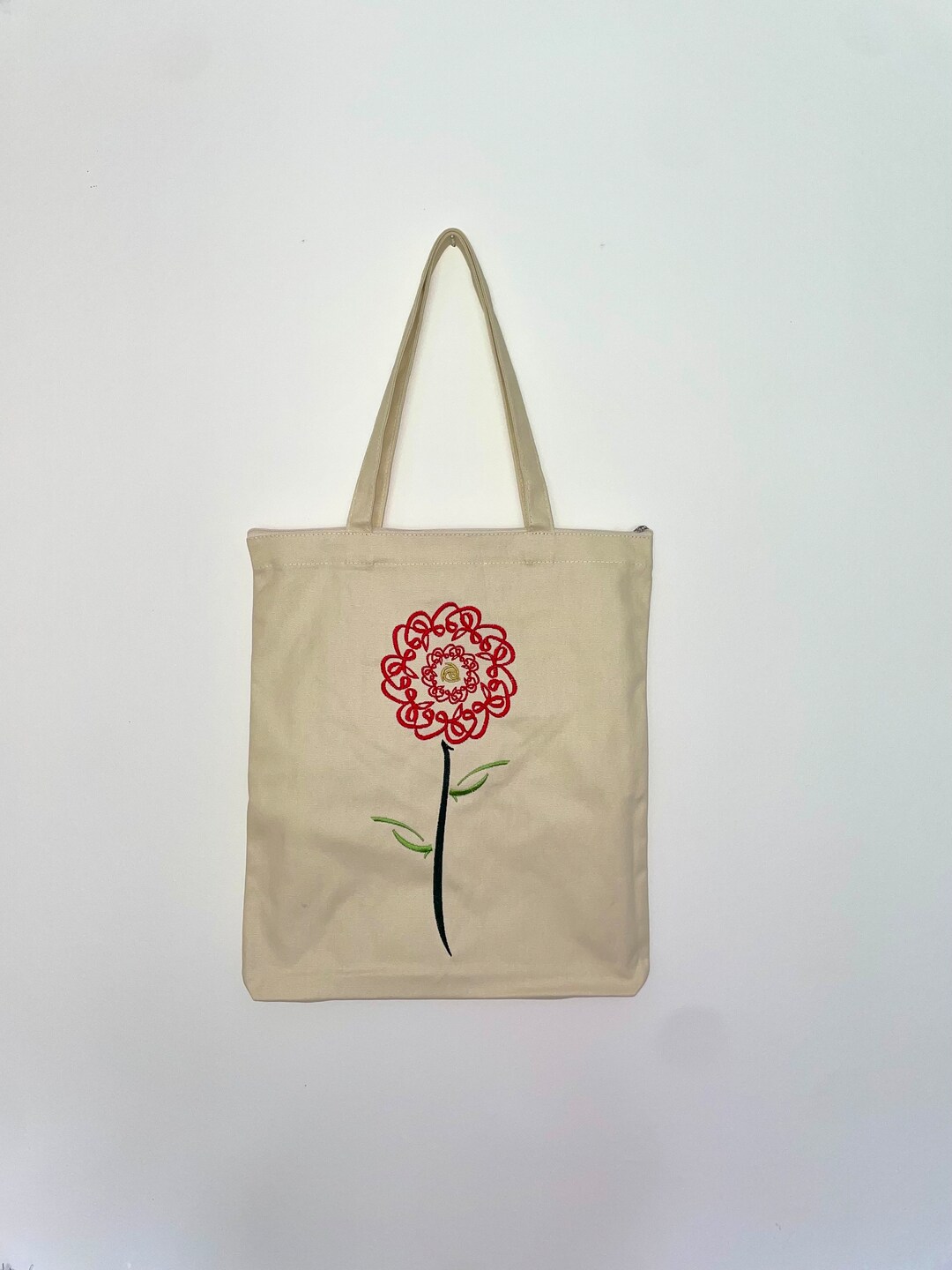 Embroidered Hu Flower Tote Bag | Sufi | Islamic Gift | Eid Gift | 100% ...