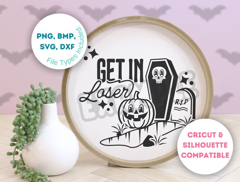Get in Loser Halloween SVG: Spooky Retro Design (digital Download ...