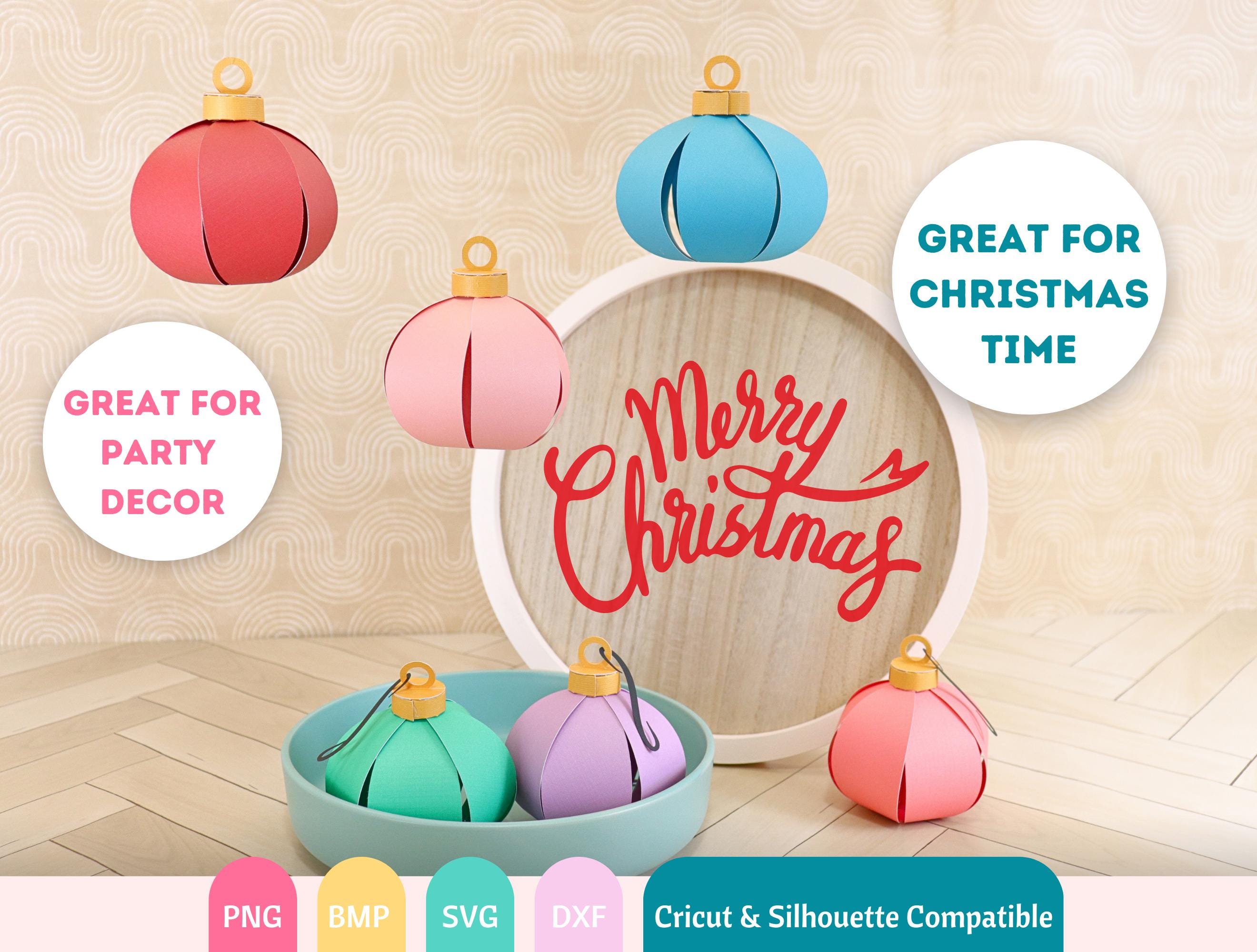 3D Paper Christmas Ornament SVG: Cricut, Silhouette (digital Download ...