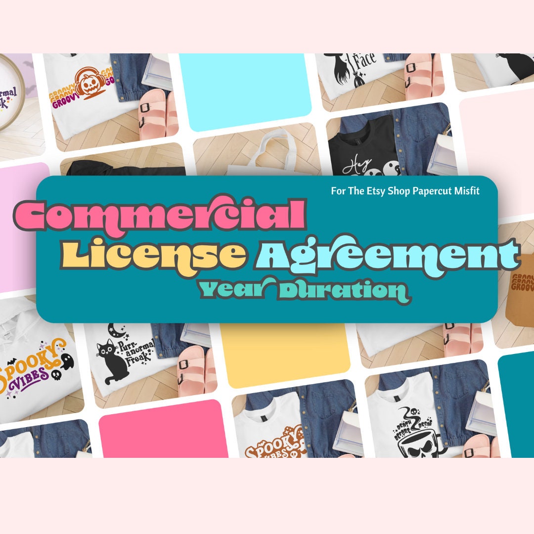 Commercial License, SVG Cut File Designs, Small Business Asset, Year ...