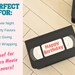 VHS Tape Gift Box SVG: Retro Movie Night Party Favor (digital Download ...