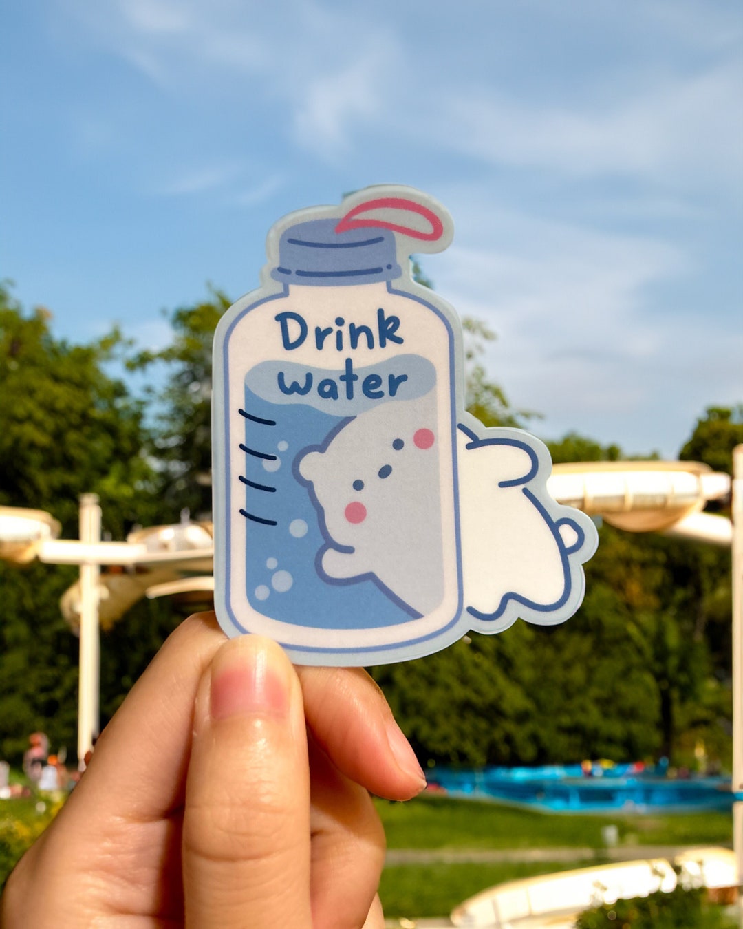 Drink Water Vinyl Sticker Hydration Sticker Laptop Water Bottle Phone ...
