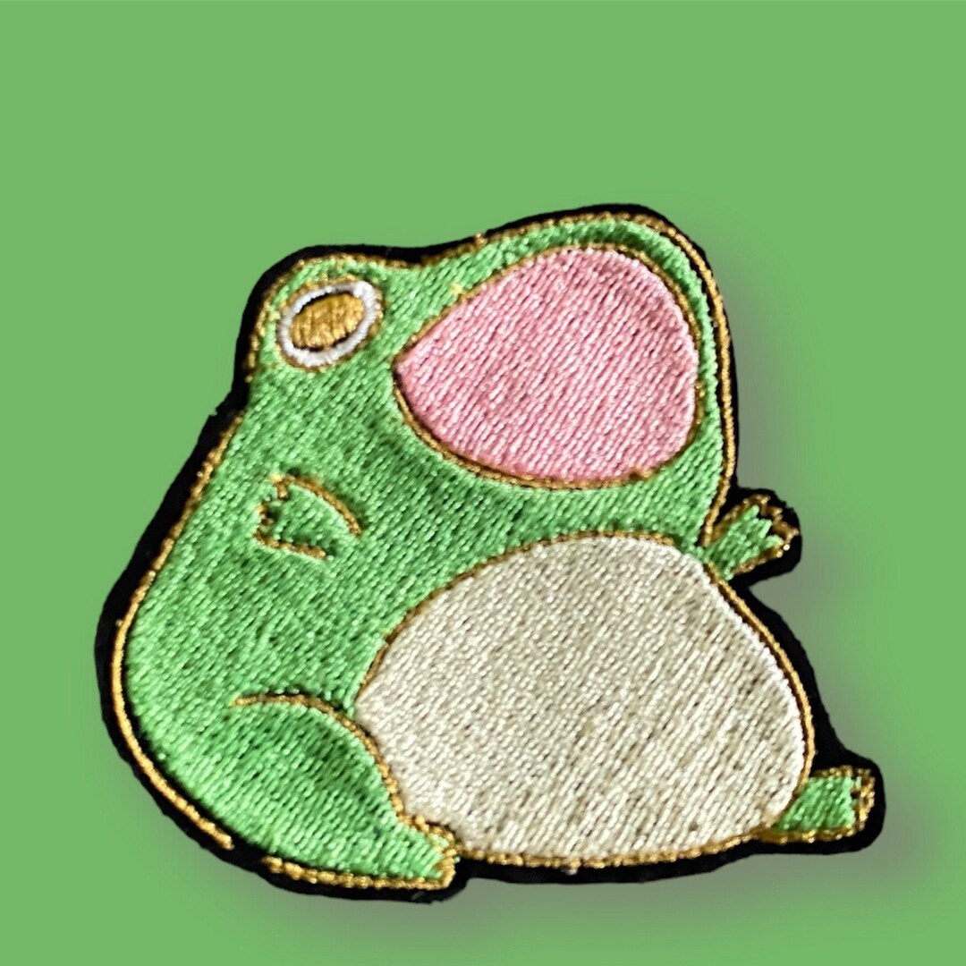 Cute Frog Iron on Patch Frog Patches Cute Frog Patches Iron - Etsy