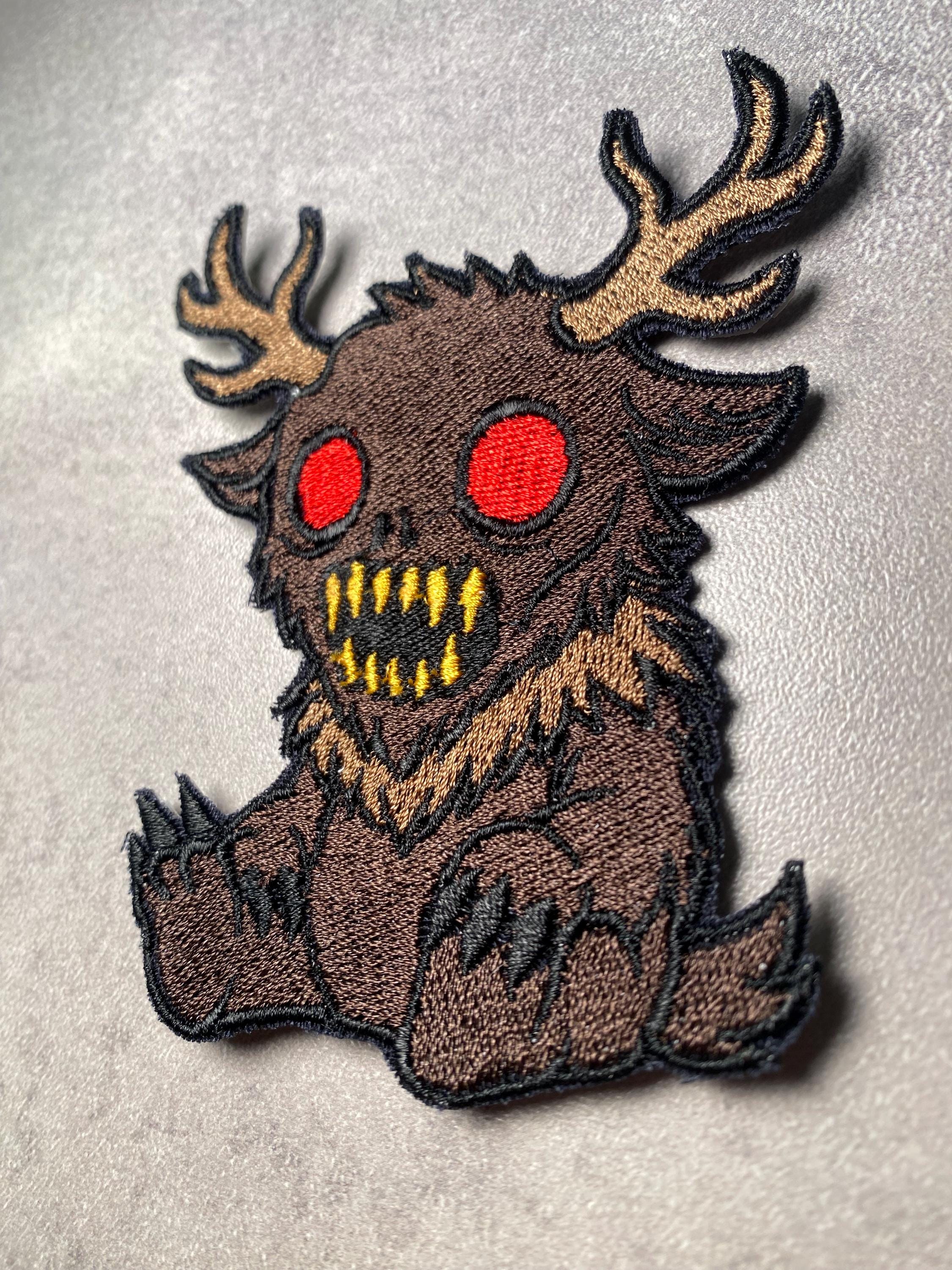Creepy Wendigo Embroidered Patch – Cryptid Iron-on/hook and Loop for ...