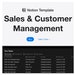 Notion Template Sales and Customer Management, Ultimate Order Tracker ...