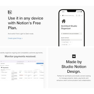 Notion Template Architect Studio Organizer, Ultimate Studio Manager ...