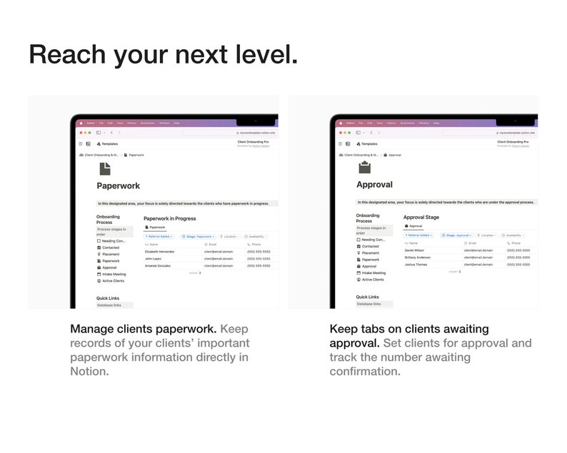 Notion Template Client Onboarding Pro, Management & Client Hub, Notion ...